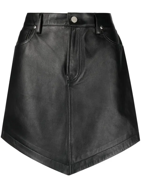 Alexandre Vauthier High-waist Leather Mini Skirt