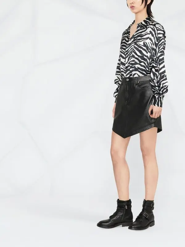Alexandre Vauthier High-waist Leather Mini Skirt