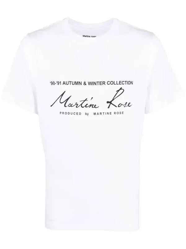 Martine Rose Logo Print T-shirt - White