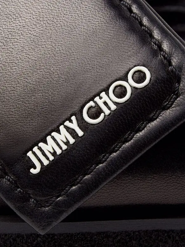 JIMMY CHOO Joel Crossover-strap Leather Sandals