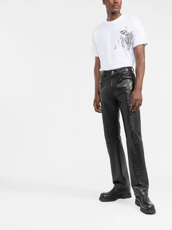 Philipp Plein Skeleton-print T-shirt - White