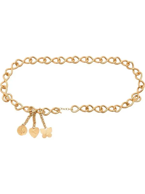 Saint Laurent Infinity Chain Charm Belt - Gold | Editorialist display picture 2