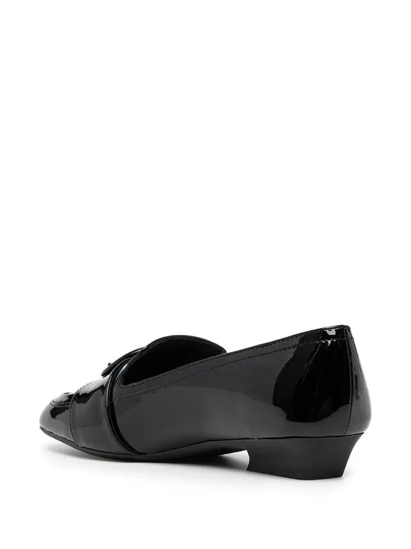 FERRAGAMO Buckle-detail Leather Loafers