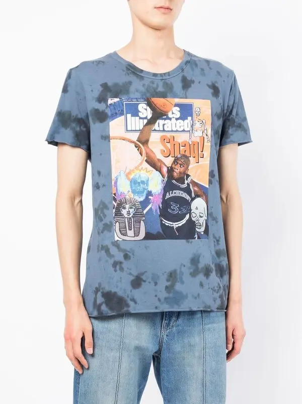 Alchemist Graphic Print Tie-dye T-shirt - Blue