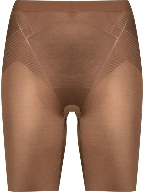 Spanx Thinstincts 2.0 Mid-thigh Shorts - Brown