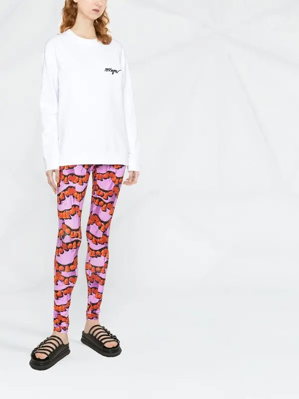 MSGM Embroidered Logo Sweatshirt