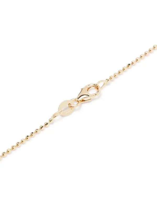 ANITA KO 18kt Yellow Palm Leaf Diamond Necklace