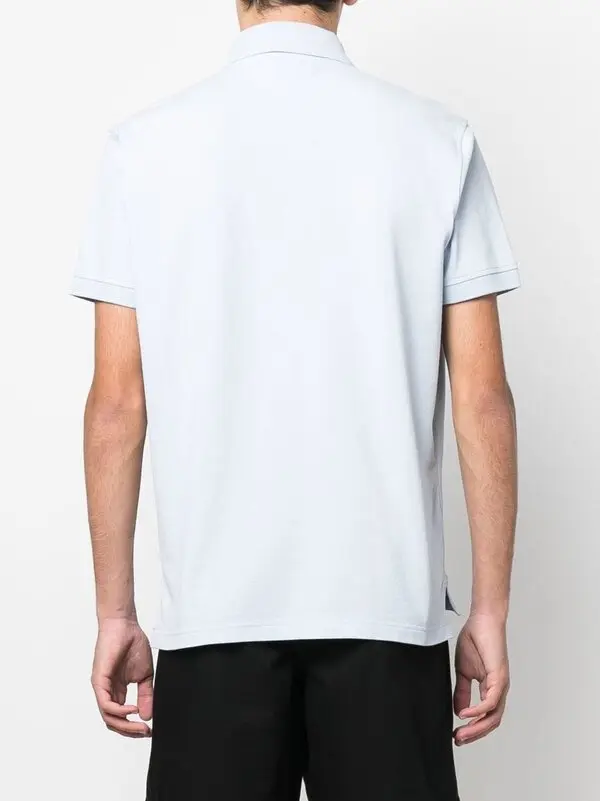 Tommy Hilfiger Logo-patch Polo Shirt - Blue