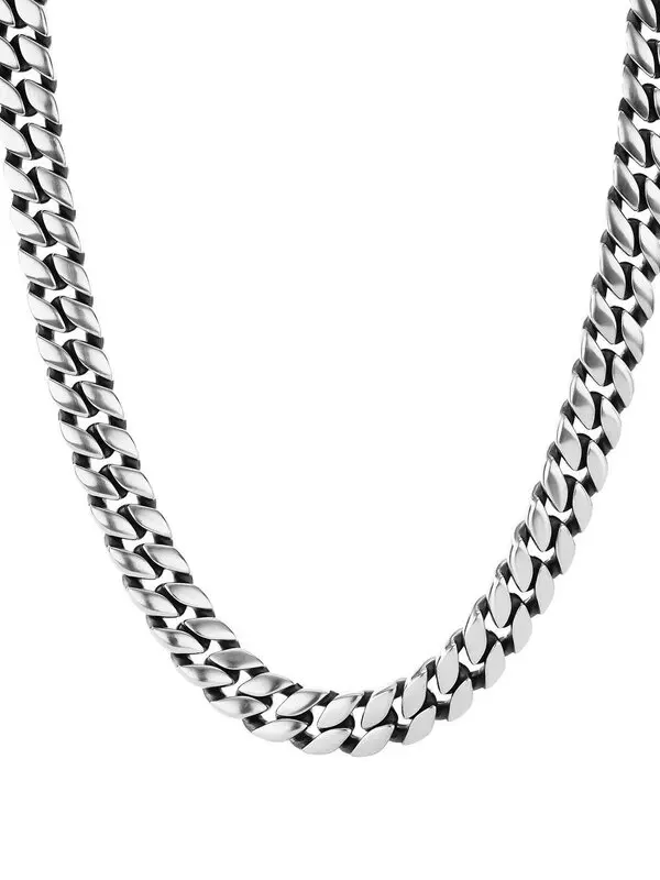 David Yurman Sterling Curb Chain Necklace - Silver