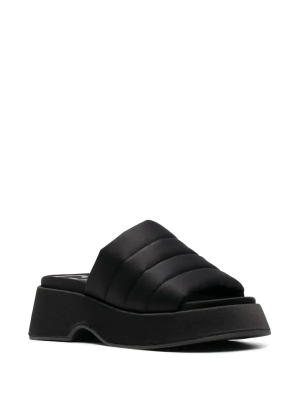 GANNI Quilted Platform Mules