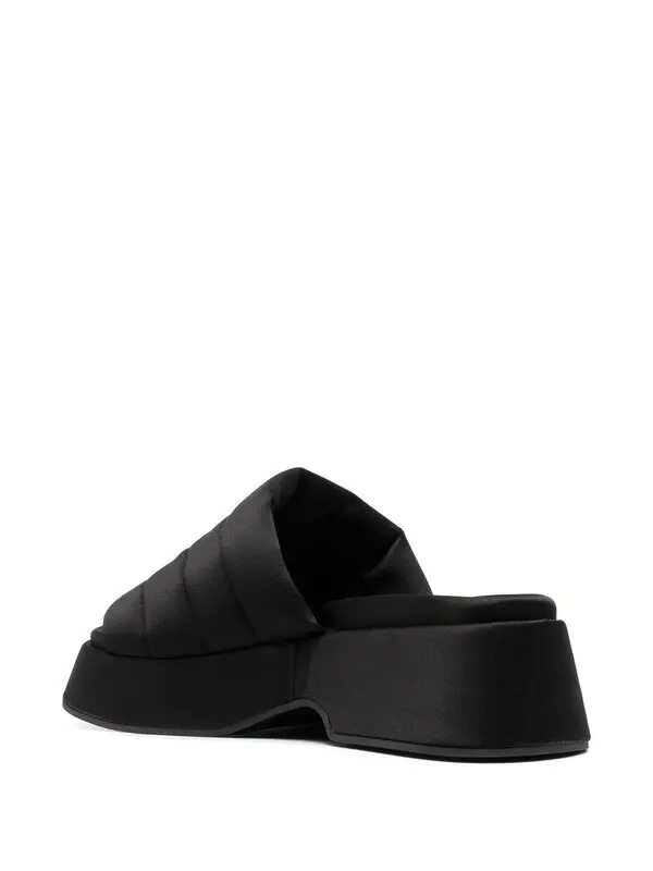 GANNI Quilted Platform Mules