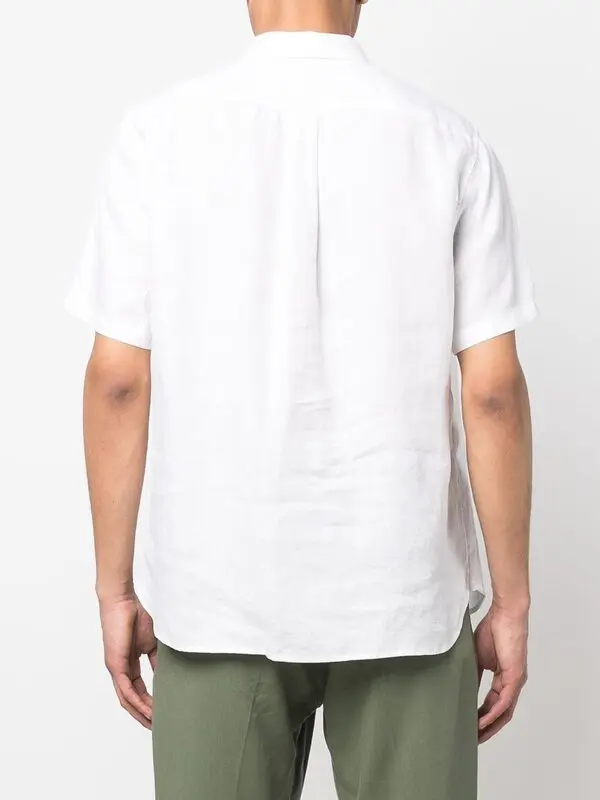 Vince Short-sleeve Linen Shirt