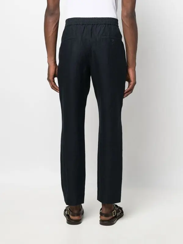 Vince Drawstring-waist Straight-leg Trousers - Blue