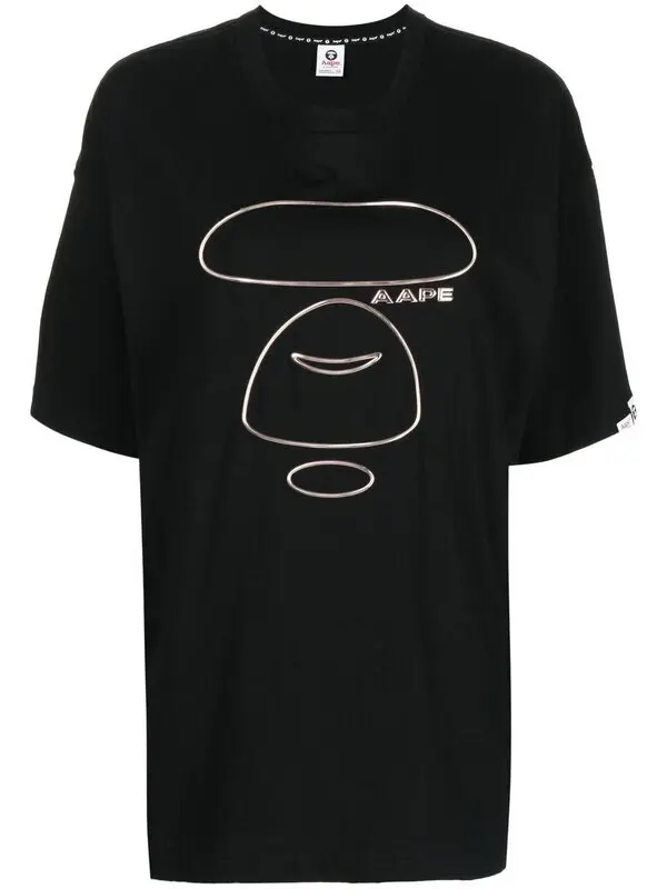 AAPE BY *A BATHING APE Moonface Graphic-print T-shirt