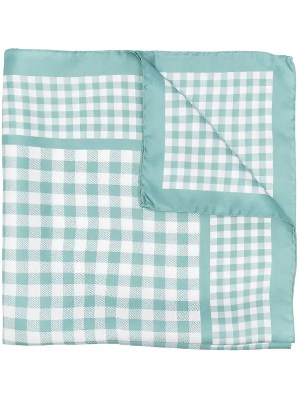 Woolrich Gingham Silk Scarf