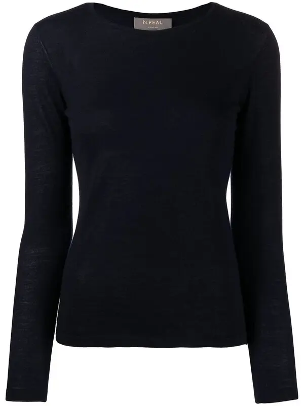 N.peal Long-sleeve Cashmere Jumper - Blue