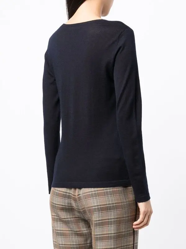 N.peal Long-sleeve Cashmere Jumper - Blue