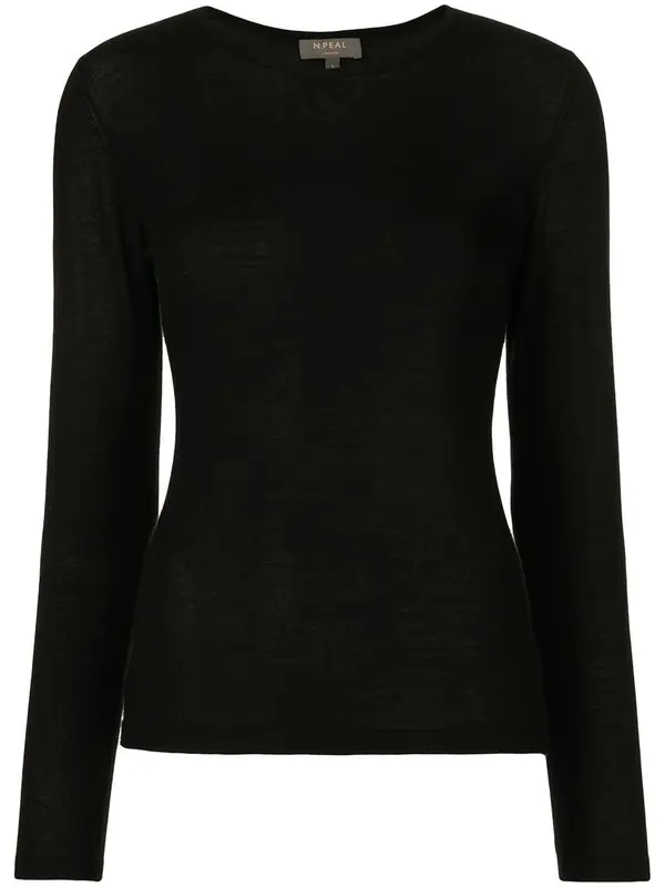 N.peal Long-sleeve Jumper - Black