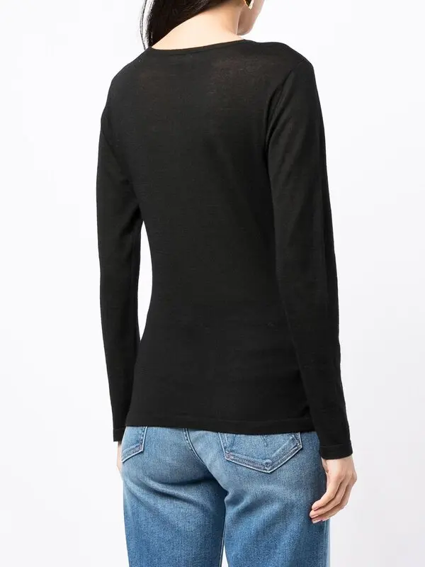 N.peal Long-sleeve Jumper - Black