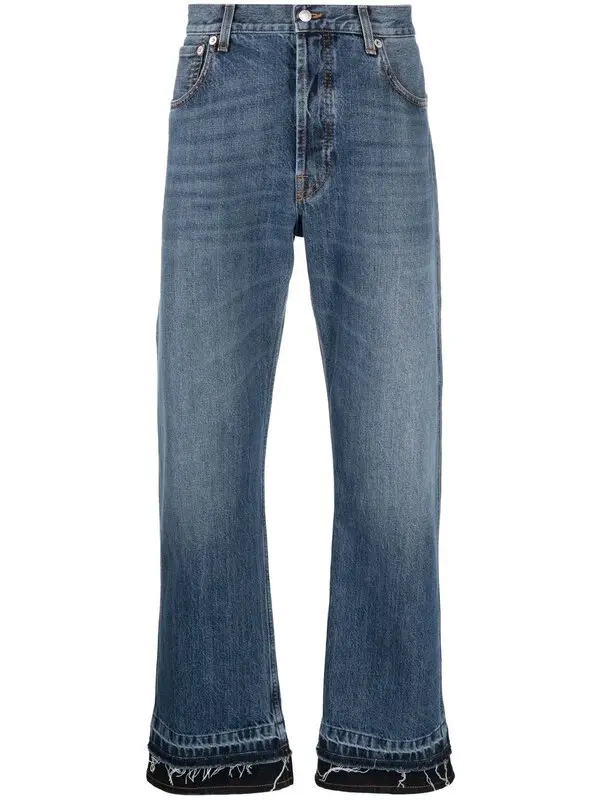 Alexander McQueen Straight-leg Cropped Jeans
