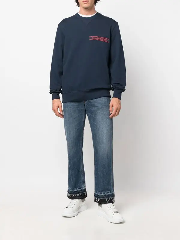 Alexander McQueen Straight-leg Cropped Jeans