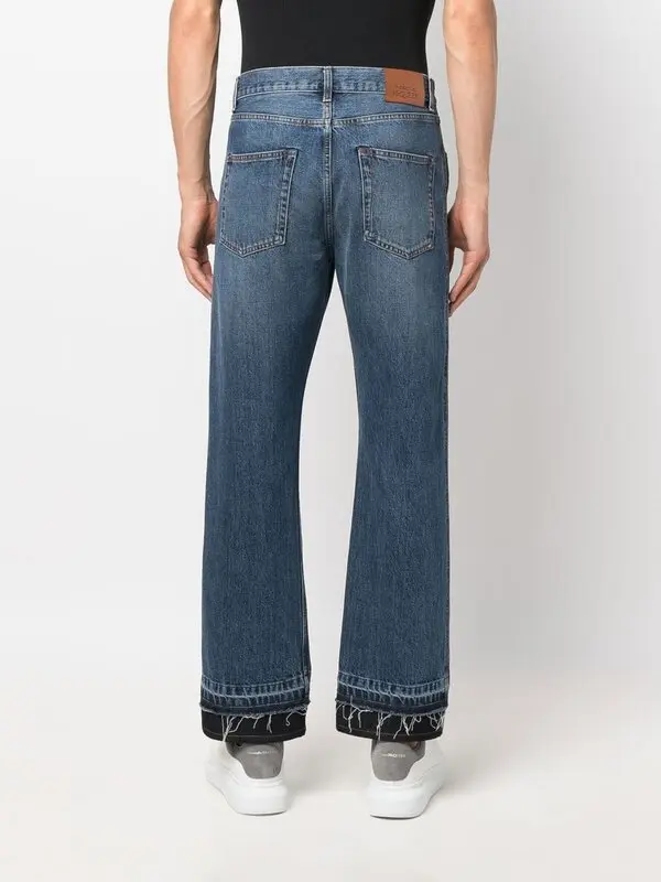 Alexander McQueen Straight-leg Cropped Jeans