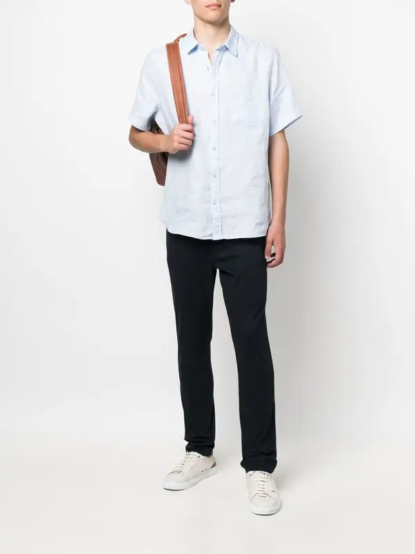 Vince Dylan Low-rise Straight-leg Trousers - Blue