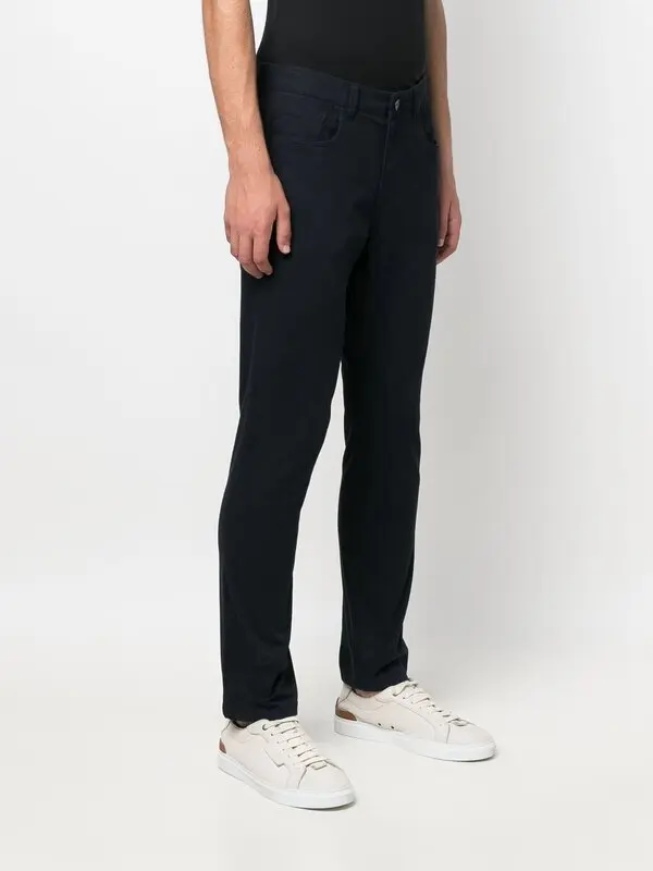 Vince Dylan Low-rise Straight-leg Trousers - Blue