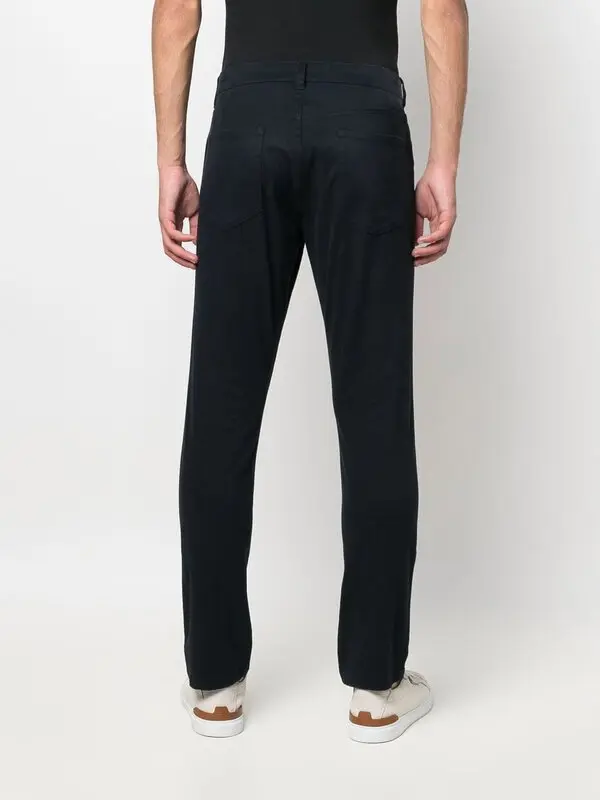 Vince Dylan Low-rise Straight-leg Trousers - Blue