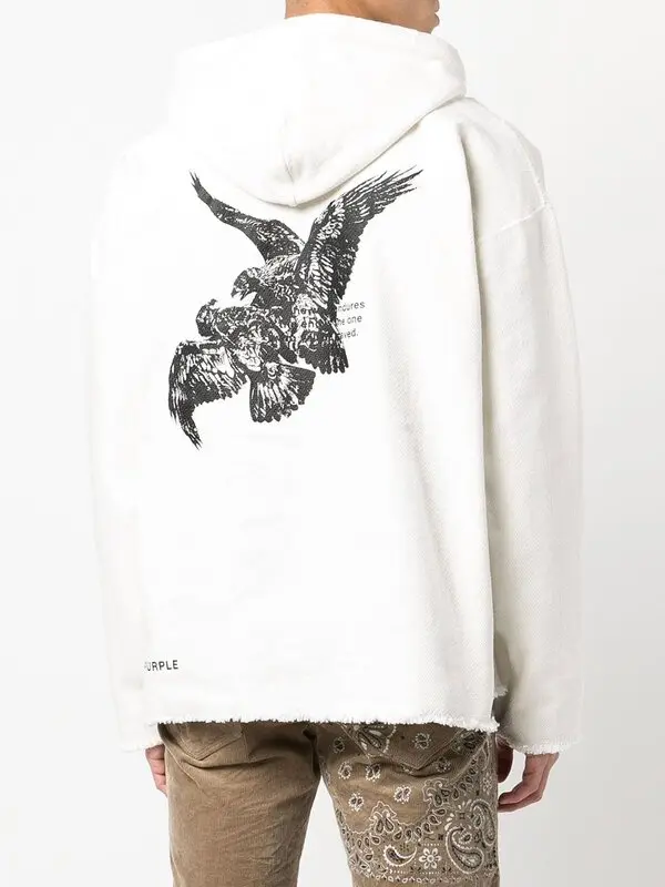 PURPLE BRAND Graphic Print Hoodie