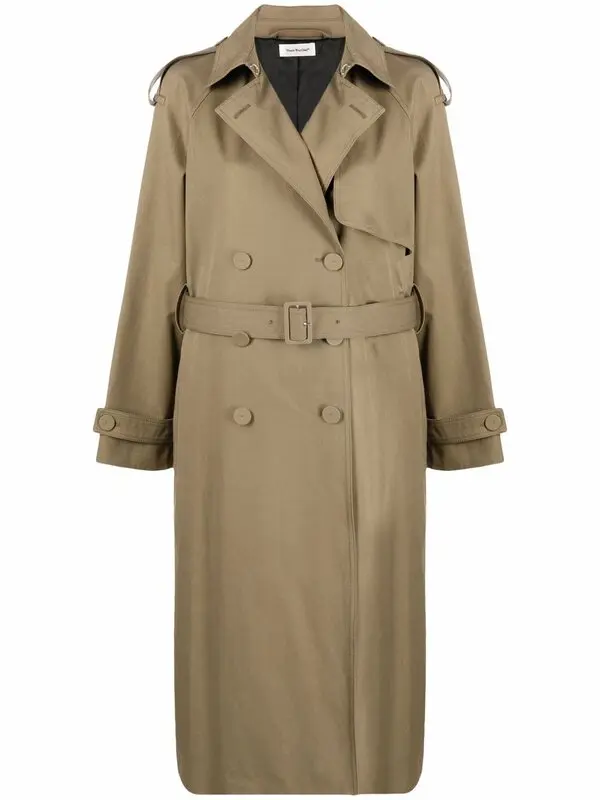 THERE WAS ONE Long Cotton Trench Coat
