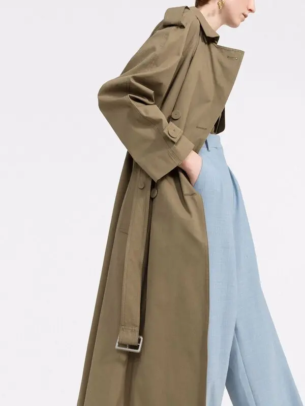 THERE WAS ONE Long Cotton Trench Coat