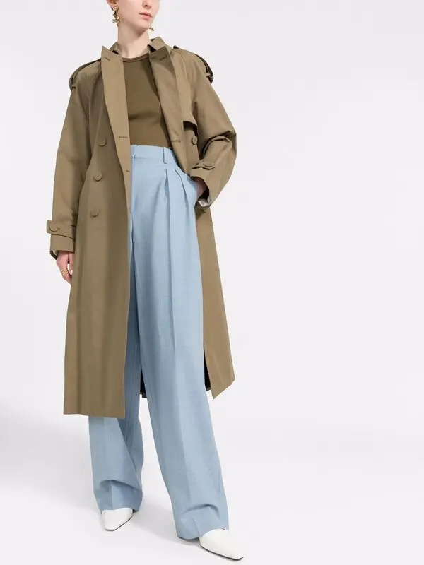 THERE WAS ONE Long Cotton Trench Coat