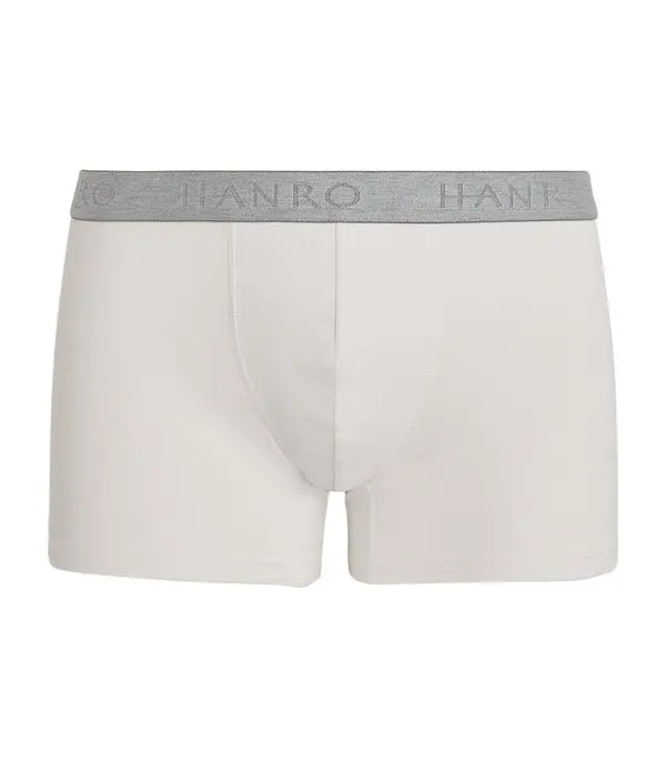 Hanro Cotton-blend Essential Trunks - White