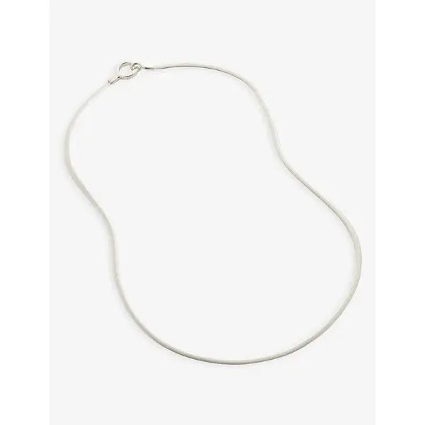 Monica Vinader Snake Chain Necklace - Silver