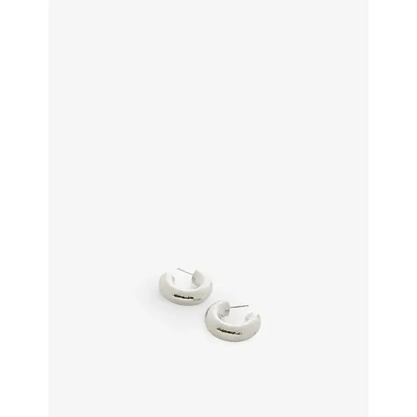 Monica Vinader Siren Muse Chunky Hoop Earrings - Silver