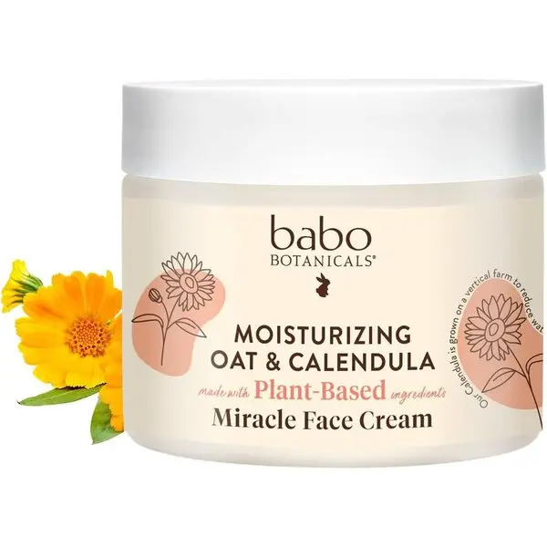 BABO BOTANICALS Miracle Moisturizing Face Cream Oatmilk & Calendula - One-color