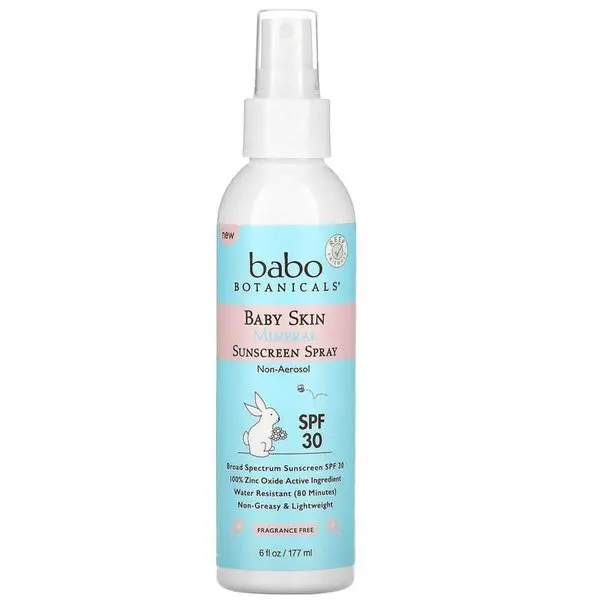 BABO BOTANICALS Baby Skin Mineral Sunscreen Spf 30 Pump Spray Fragrance Free - One-color
