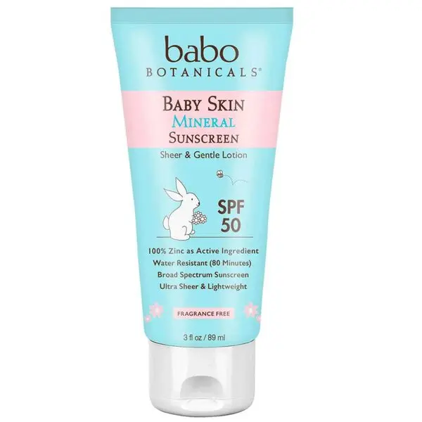 BABO BOTANICALS Baby Skin Mineral Sunscreen Spf 50 Lotion Fragrance Free - One-color
