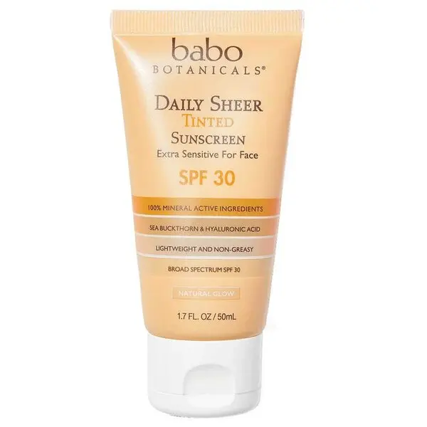 BABO BOTANICALS Daily Sheer Tinted Face Mineral Sunscreen Spf 30 - One-color