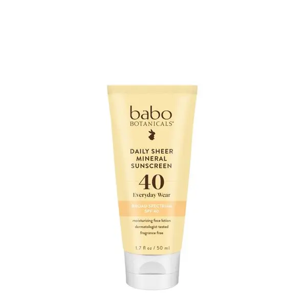 BABO BOTANICALS Daily Sheer Face Mineral Sunscreen Spf 40 - One-color