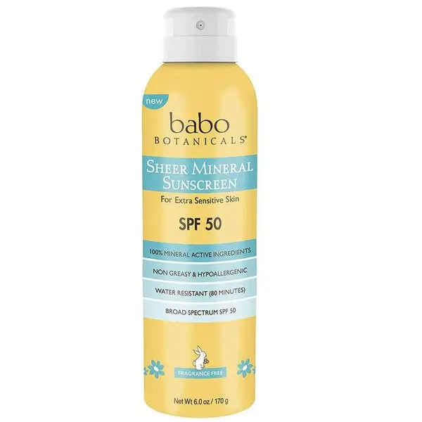 BABO BOTANICALS Sheer Mineral Sunscreen Spray Spf 50 - One-color