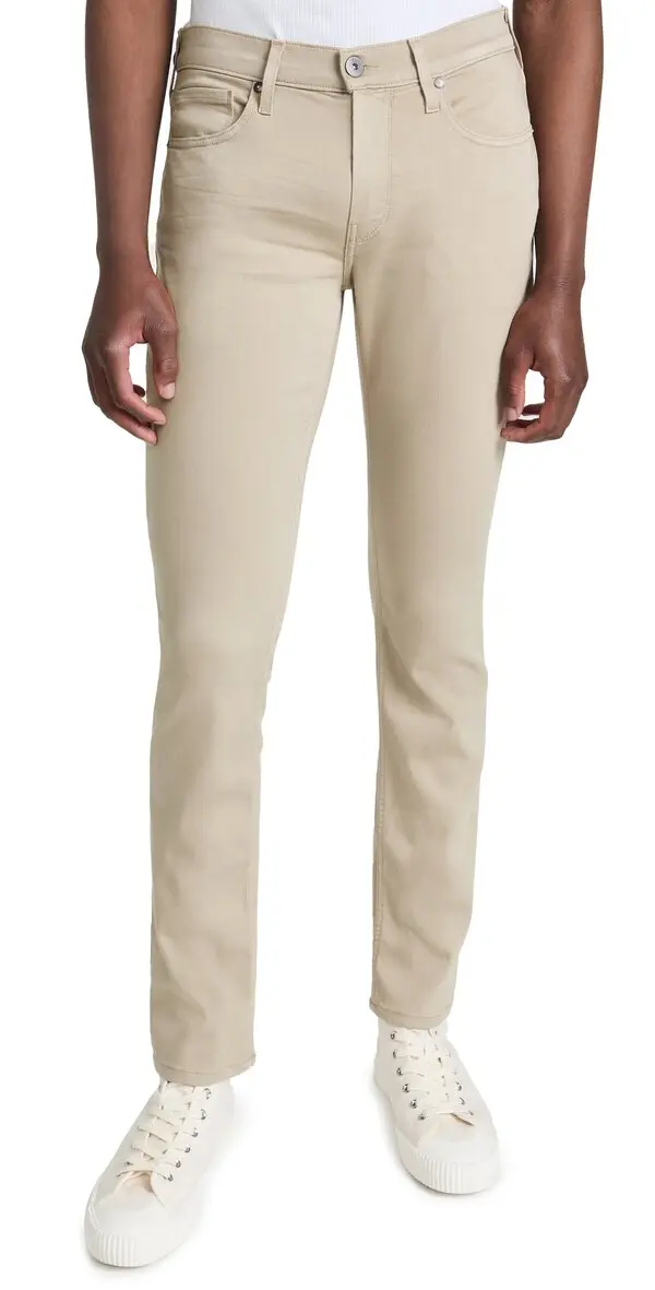 Paige Federal Transcend Slim Straight Jeans - Toasted Almond