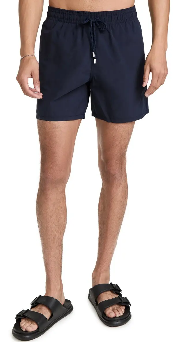 Vilebrequin Solid Moorea Swim Trunks - Navy