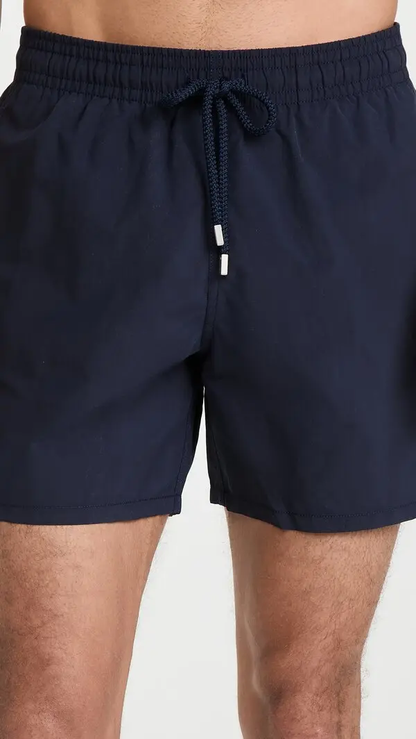 Vilebrequin Solid Moorea Swim Trunks - Navy