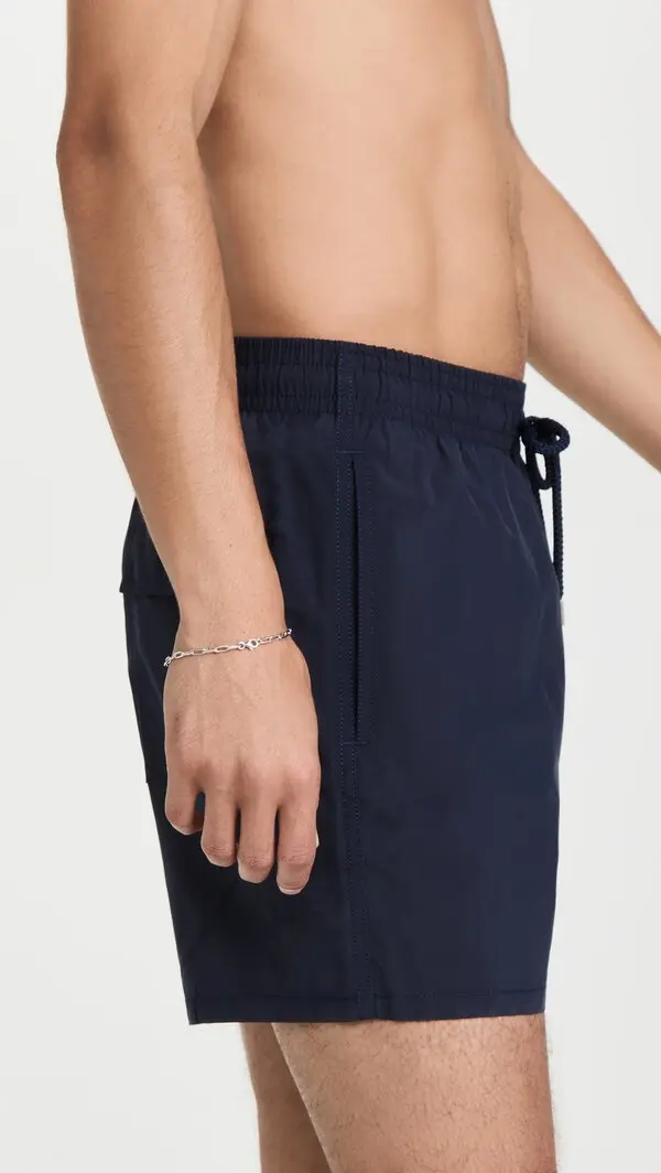 Vilebrequin Solid Moorea Swim Trunks - Navy