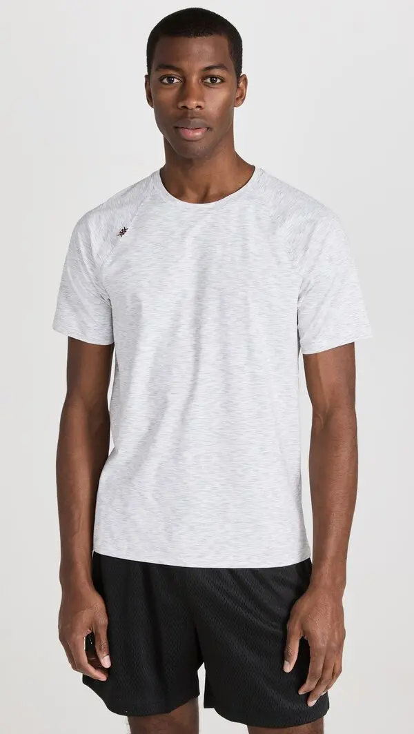 RHONE Reign Short Sleeve Tee - Gray Space Dye