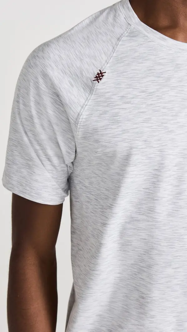 RHONE Reign Short Sleeve Tee - Gray Space Dye