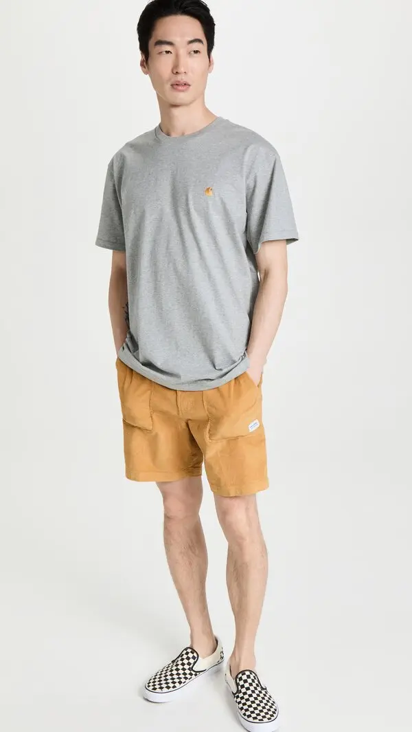 Carhartt Work In Progress Short Sleeve Chase T-shirt - Grey Heather