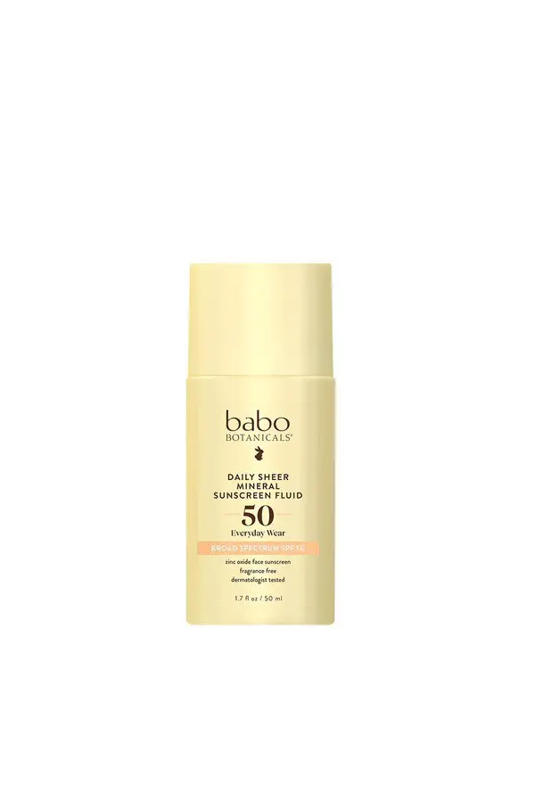 BABO BOTANICALS Daily Sheer Mineral Sunscreen Fluid Spf 50 - Blue